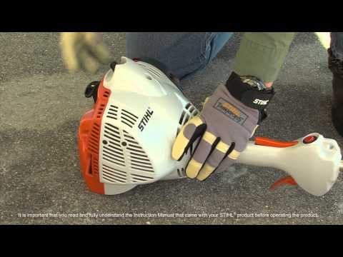 STIHL FS 56 RC-E Trimmer - How to Start - STIHL MASTER