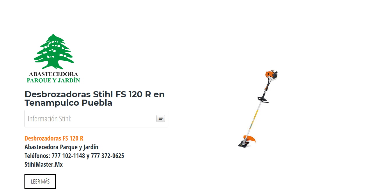 Desbrozadoras Stihl FS 120 R en Tenampulco Puebla